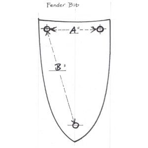 Fender Bib with black alligator